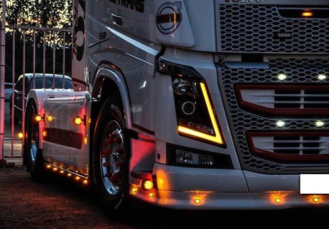 Orange DRL unit Volvo - All Day Led - 2012 to 06-2015