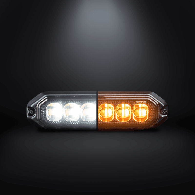 Strands 6 LED strobe dual color - Dark Knight - All Day Led - 12&24V